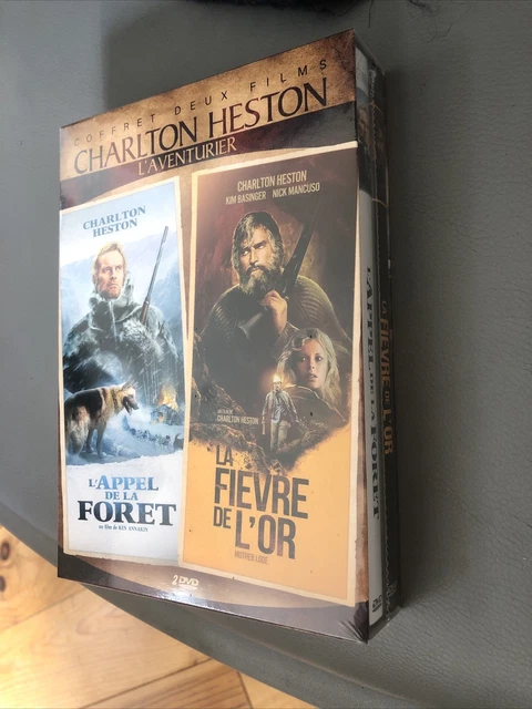 COFFRET DVD CHARLTON Heston « La Fièvre De L’or - L’appel de La Forêt » EUR 14,00 - PicClick FR